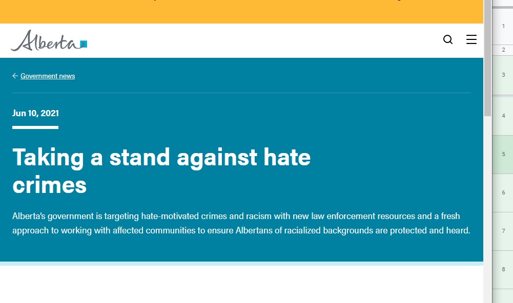 Taking a stand against hate crimes - Healthy Aging CORE Alberta